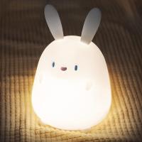 China 1200mAh Soft Animal Silicone LED Night Light For Toddler Kids Sleep for sale