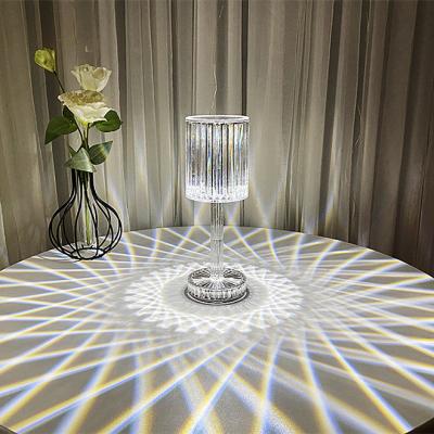 China LED Crystal Table Lamp 600g Touch Sensor Night Light For Nightstand for sale