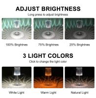 China LED Crystal Table Lamp 600g Touch Sensor Night Light For Nightstand for sale