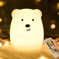China Gifts DC5V Remote Control Silicone LED Night Light 700mAh Portable Night Lights for sale