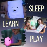 China Gifts DC5V Remote Control Silicone LED Night Light 700mAh Portable Night Lights for sale