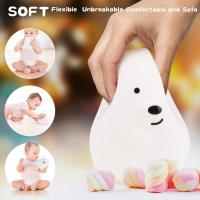 China Gifts DC5V Remote Control Silicone LED Night Light 700mAh Portable Night Lights for sale