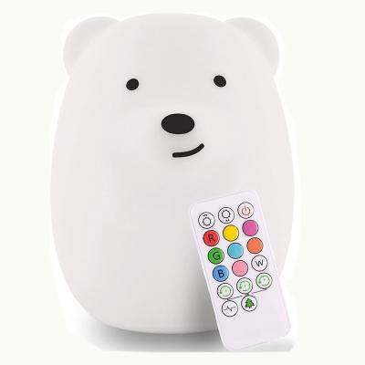 China Gifts DC5V Remote Control Silicone LED Night Light 700mAh Portable Night Lights for sale