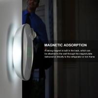 China 4500K Bathroom  Toilet Wardrobe Induction Night Light With Clock for sale