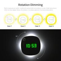 China 4500K Bathroom  Toilet Wardrobe Induction Night Light With Clock for sale