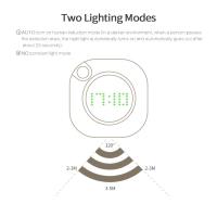 China 4500K Bathroom  Toilet Wardrobe Induction Night Light With Clock for sale