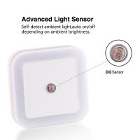 China 0.02A  EU Wall Night Lamp Energy Saving Sensor Night Light For Baby Room for sale