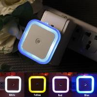 China 0.02A  EU Wall Night Lamp Energy Saving Sensor Night Light For Baby Room for sale