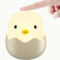 China 3000K 6500K Breastfeeding Chick Night Light Kids Travel Silicone Touch Lamp for sale