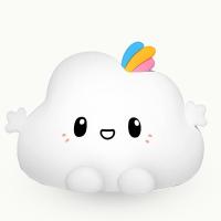 China 3000K Colorful ABS Silicone LED Night Light DC5V Little Cloud Silicone Night Light for sale