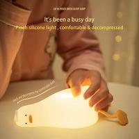 China DC5V Lying Flat Duck 1W Mood Night Light For Bedside Desk Lamp for sale