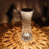 China 19*8*8cm Crystal Desk Lamp 5W Rechargeable 04 Led Crystal Lamp for sale