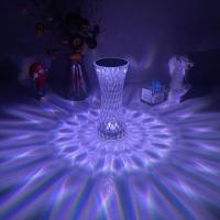 China 19*8*8cm Crystal Desk Lamp 5W Rechargeable 04 Led Crystal Lamp for sale