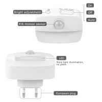 China Battery Powered Plug In 220V Induction Night Light For Hallway Stairs for sale