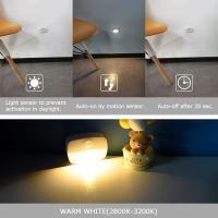 China Battery Powered Plug In 220V Induction Night Light For Hallway Stairs for sale