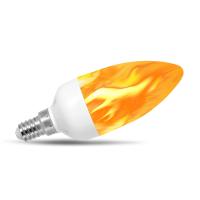 China ABS Flicker Flame Night Light Bulbs 265VAC E14 Flickering Candle Bulb for sale