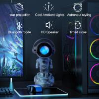 China Decoration Led Star Galaxy 15cm Astronaut Projector Lamp for sale