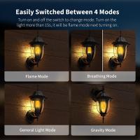 China 1400K 1600K Flicker Flame Night Light Bulbs 110mm Gravity Led Flickering Flame for sale
