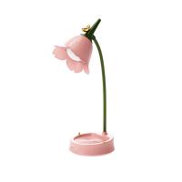 China 125*150*390mm LED Bedside Night Light Office Nordic Flower Led Desk Lamp for sale
