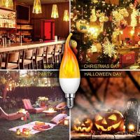 China Halloween  E14 Simulated Fire Light Bulb Candelabra Night Light for sale