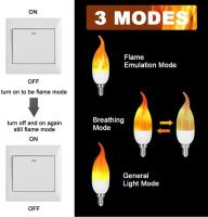 China Halloween  E14 Simulated Fire Light Bulb Candelabra Night Light for sale