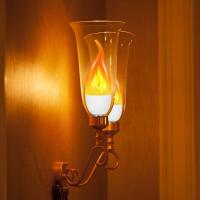 China Halloween  E14 Simulated Fire Light Bulb Candelabra Night Light for sale