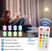 China 16 Colors Ambient Night Light Plug Into Wall For Bathroom Stair for sale