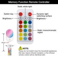 China CE 0.7W Dimmable Night Lamp Efficient Night Light With Remote Control for sale