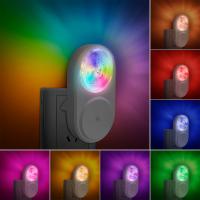 China Foldable CE Color Changing Night Light Plug In Night Lamp With Dusk To Dawn for sale