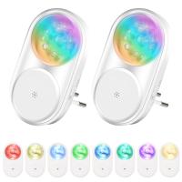 China Foldable CE Color Changing Night Light Plug In Night Lamp With Dusk To Dawn for sale