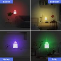 China Foldable CE Color Changing Night Light Plug In Night Lamp With Dusk To Dawn for sale