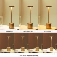 China Rechargeable Portable Bedside Night Light DC6V Led Table Lamp Restaurant for sale