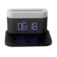 China Simplified Wireless Charging Night Light 15W Fast Charging Clock Night Light for sale