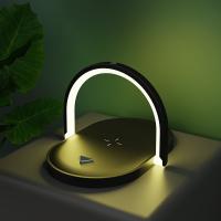 China Colorful 5W Touch Control Wireless Charging Night Light With Phone Charging for sale