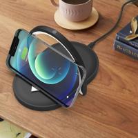 China Colorful 5W Touch Control Wireless Charging Night Light With Phone Charging for sale