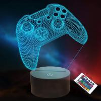 China Gamepad CE Safety 3D LED Night Light Eco Friendly Touch Control Lighting for sale