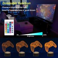 China Gamepad CE Safety 3D LED Night Light Eco Friendly Touch Control Lighting for sale