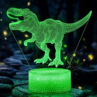 China 36V 3D Dinosaur Lamp 16 Colors Changing Acrylic Plastic Remote Control Lighting for sale