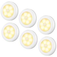 China CE 26mm Wireless Round Led Night Light Cabinet Battery Night Lamp for sale