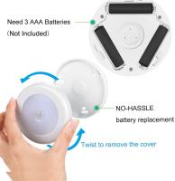 China CE 26mm Wireless Round Led Night Light Cabinet Battery Night Lamp for sale