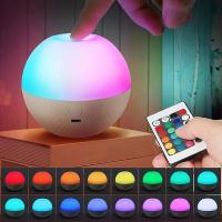 China 85mm Touch Remote Control Night Light Colorful Table Lamp For Living Room for sale