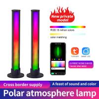 China 35mm Music Ambient Night Light 5050 Voice Control Rhythm Table Lamp for sale