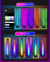 China 35mm Music Ambient Night Light 5050 Voice Control Rhythm Table Lamp for sale