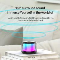 China 80mm Bluetooth Speaker Ambient Night Light 600mAh Waterproof Night Light for sale