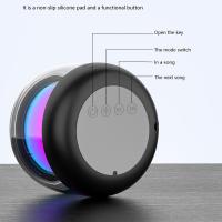 China 80mm Bluetooth Speaker Ambient Night Light 600mAh Waterproof Night Light for sale