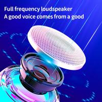 China 80mm Bluetooth Speaker Ambient Night Light 600mAh Waterproof Night Light for sale