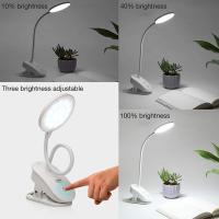 China 1W DC5V Rechargeable Study LED Desk Lamp With 3 Brightness USB for sale