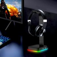 China RGB 26.7cm Ambient Night Light CE Led Headset Stand For Computer Desktop for sale