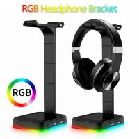 China RGB 26.7cm Ambient Night Light CE Led Headset Stand For Computer Desktop for sale