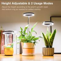 China 220V Indoor Plant Light  D90mm Mini Desk Growth LED Plant Lamp for sale